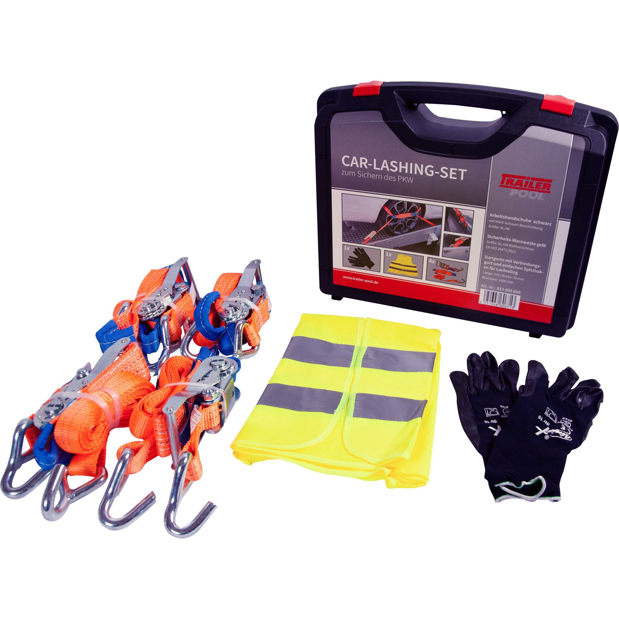 Car-Lashing-Set, Wheel lashing strap, 3-piece | 013005690